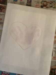 Simple DIY handprint heart card - All about Baby Blog