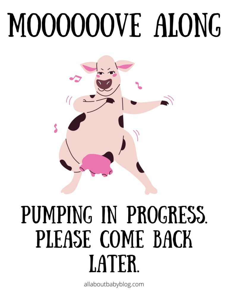 12 Free pumping signs to print and hang on the door - All about Baby Blog