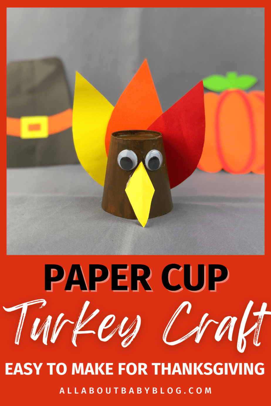 Paper cup turkey craft - All about Baby Blog