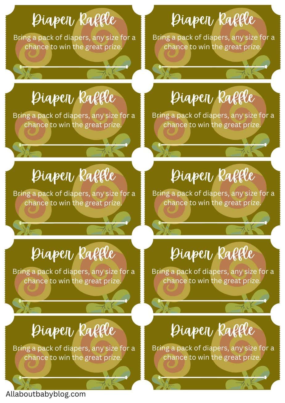 10 free printable diaper raffle tickets for your perfect baby shower ...
