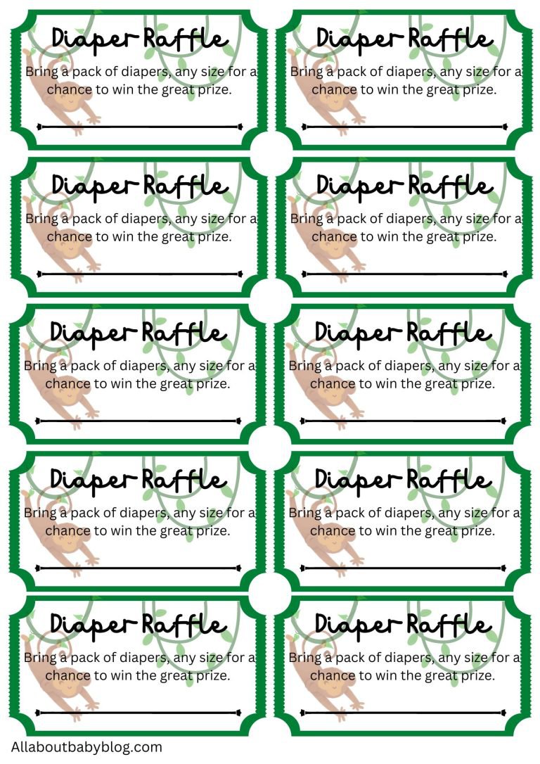 10 free printable diaper raffle tickets for your perfect baby shower ...